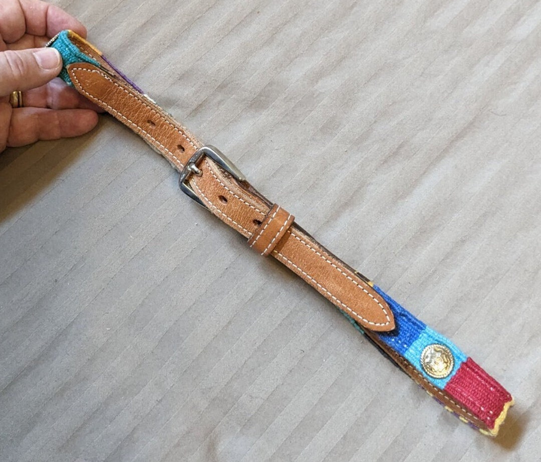 Circle Y of Yoakum Colorful Leather Western Belt - Etsy
