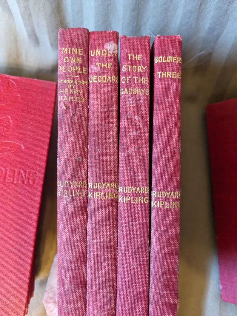 Rudyard Kipling Vintage Book Set of 13 Kipling’s Classic Stories 1908 ...