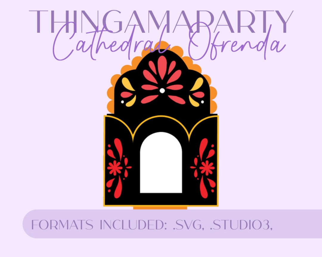 Paper Ofrenda Frame Dia De Los Muertos, Day of the Dead Altar SVG ...