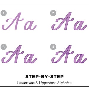 Ribbon Alphabet Lettering Workbook Instant Download PDF - Etsy