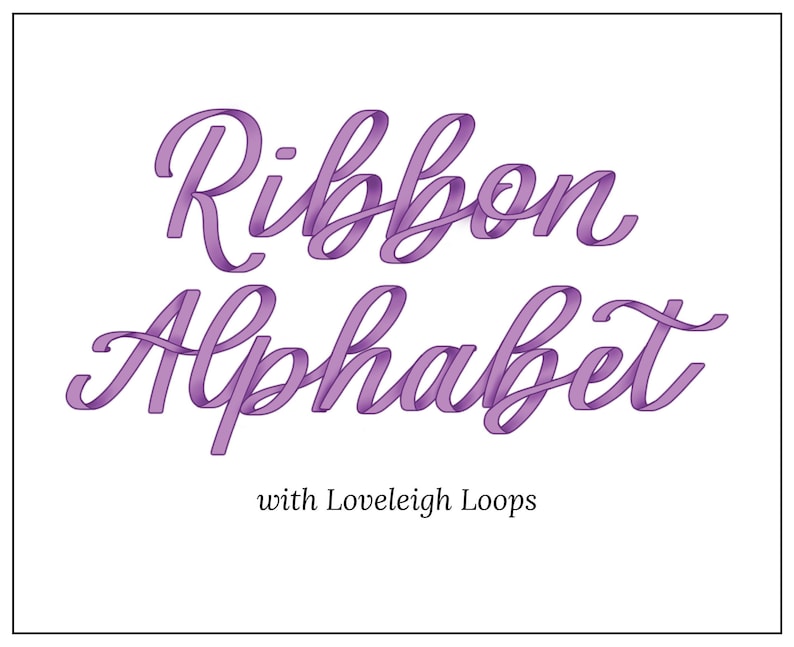 Ribbon Alphabet Lettering Workbook Instant Download PDF - Etsy