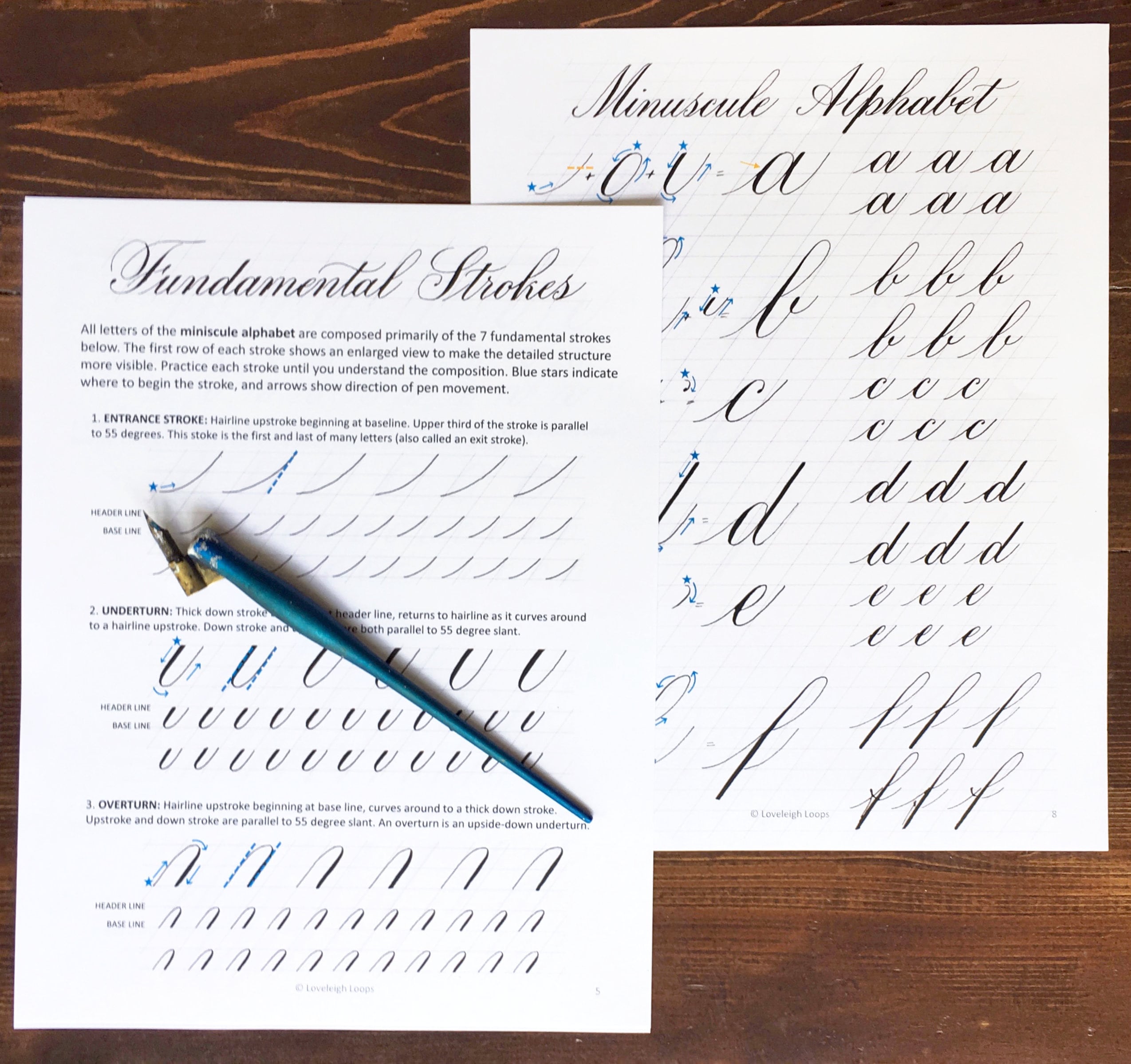 Copperplate Calligraphy Workbook PDF Instant Download With - Etsy