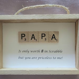 Scrabble Saying You Are Priceless to Me 6 X 4 Framed Art in Shadow Box ...