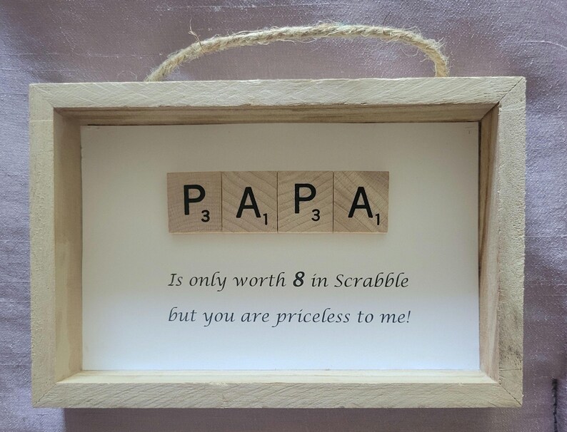 Scrabble Saying You Are Priceless to Me 6 X 4 Framed Art in Shadow Box ...