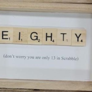 Scrabble Age Saying "age Don't Worry You Are Only ## in Scrabble" 6 X 4 ...