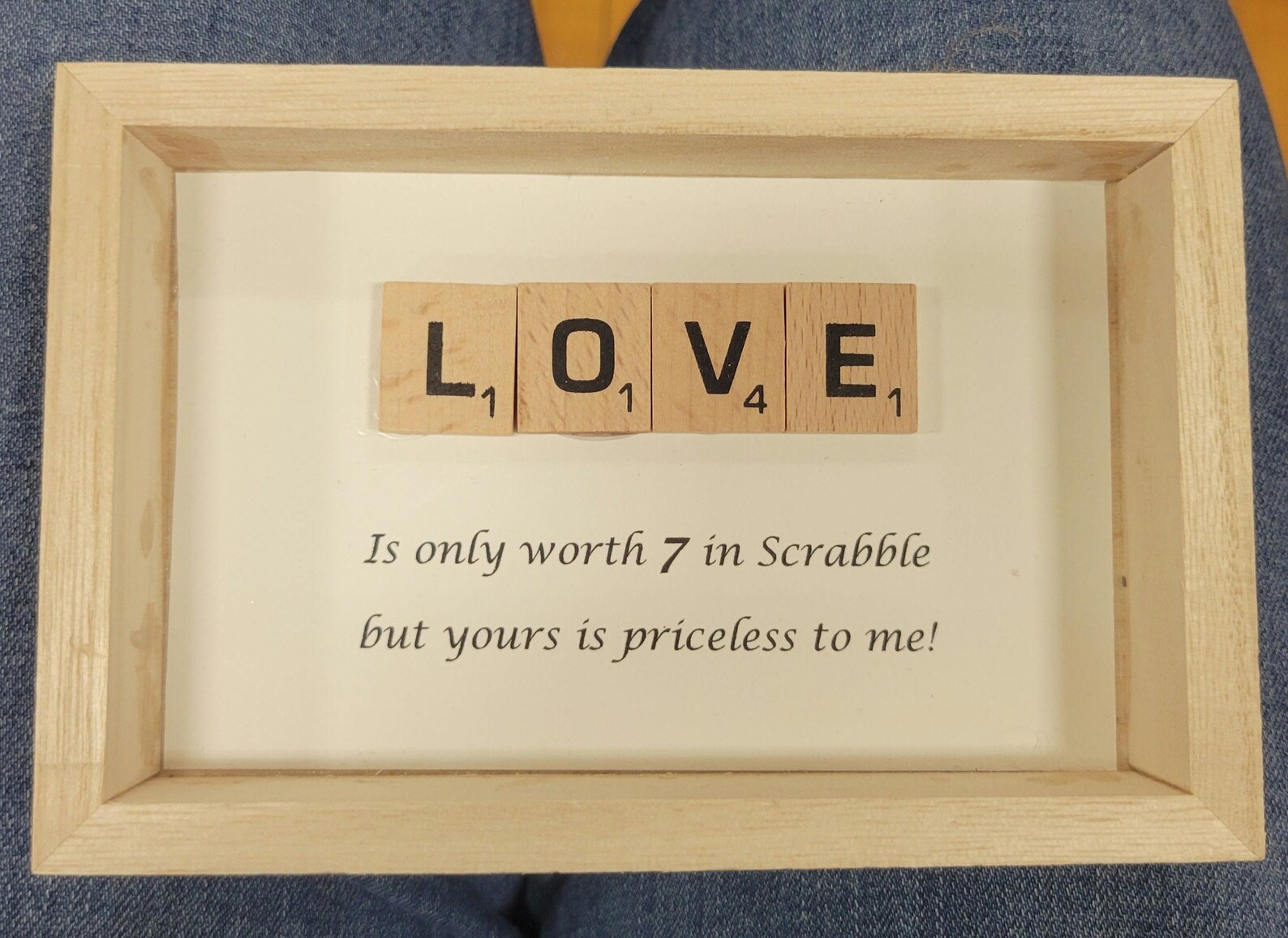 Scrabble Saying You Are Priceless to Me 6 X 4 Framed Art in Shadow Box ...