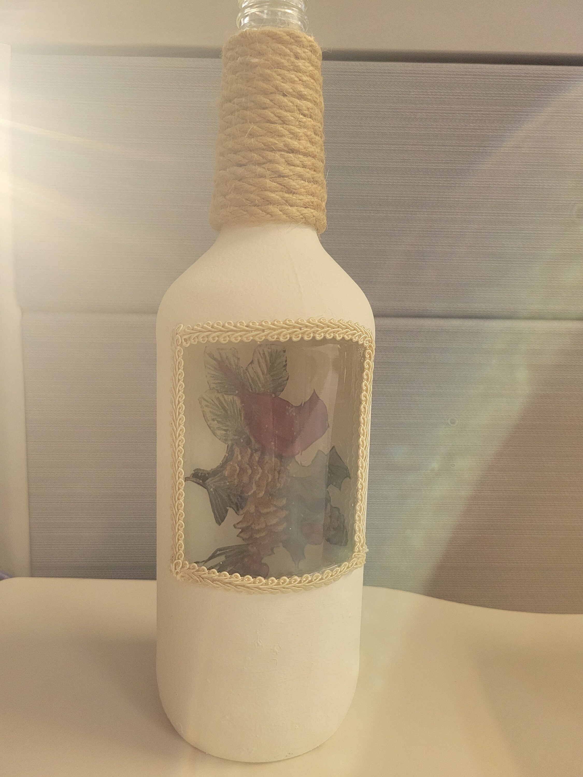 Decorative Wine, Bottle Peek-a-boo Wine Bottle, Cardinal, Window Wine ...
