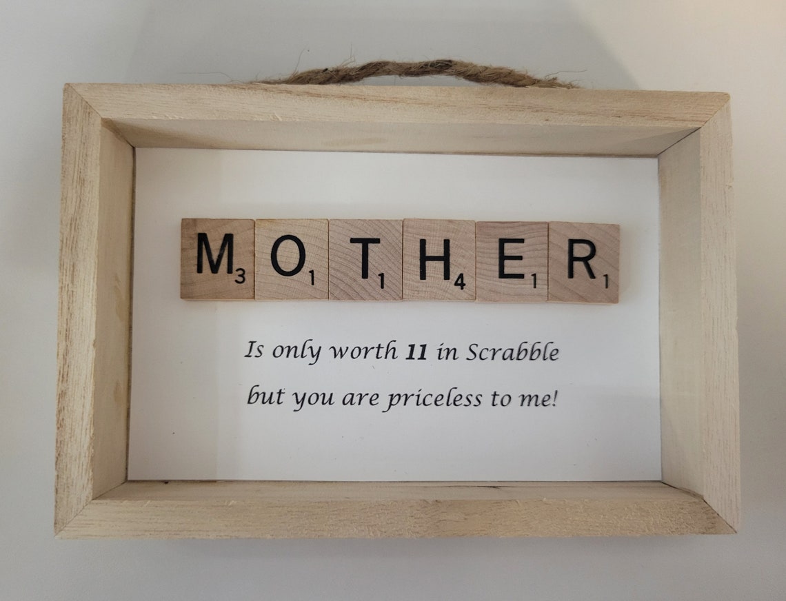 Scrabble Saying You Are Priceless to Me 6 X 4 Framed Art in Shadow Box ...