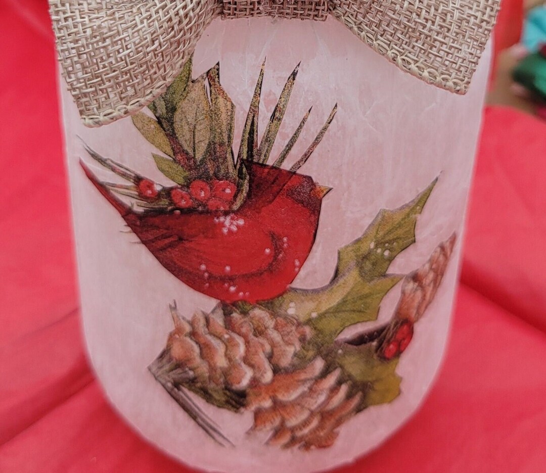 Cardinal Solar Night Light, Memory Light, Red Cardinals, Winter Gift ...