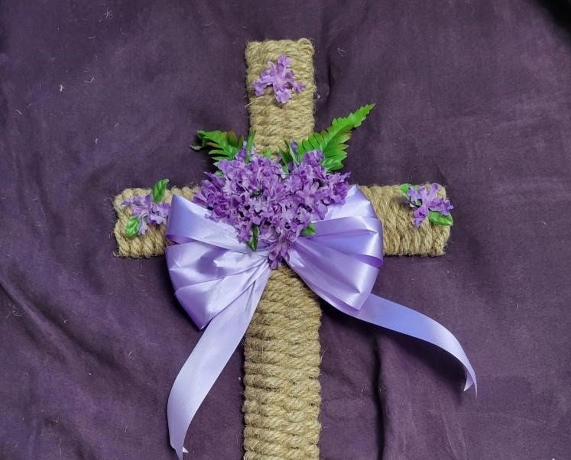Rope Cross, Easter Cross, Cross Shaped Wreath, Cross Wreath, Easter ...