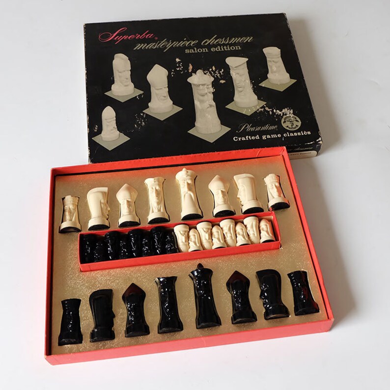 Peter Ganine - Superba Masterpiece Chessmen Salon Edition - Vintage ...