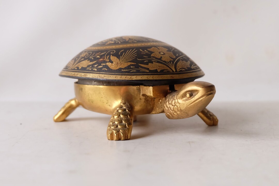 Boj Eibar Espana Vintage Brass Turtle Counter Wind up Desk - Etsy