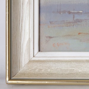 Edward Gentry (b.1943) - Oil Painting With a Depiction of Boats and a ...