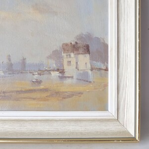 Edward Gentry (b.1943) - Oil Painting With a Depiction of Boats and a ...