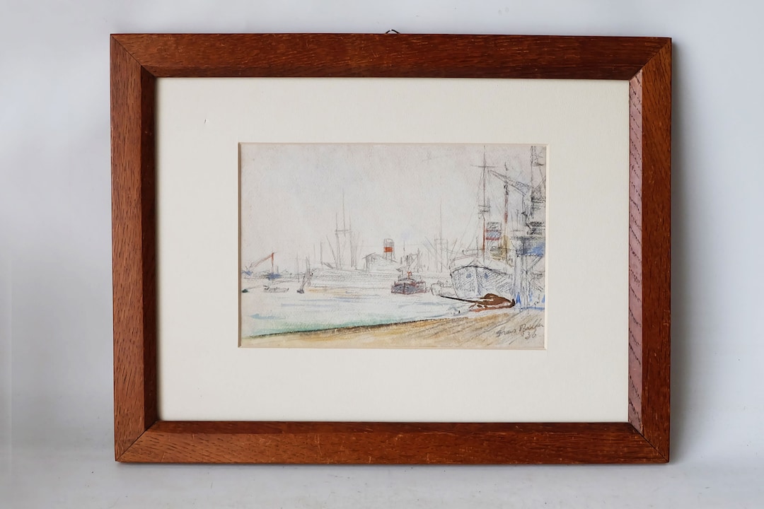 Frans Bakker (1871-1944) - Original Dutch Drawing - 1936 - Rotterdam ...