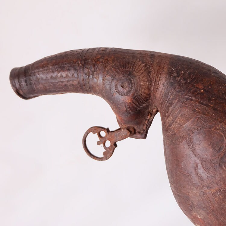 Antique Middle East Persian Camel Scrotum Gun Powder Flask. - Etsy