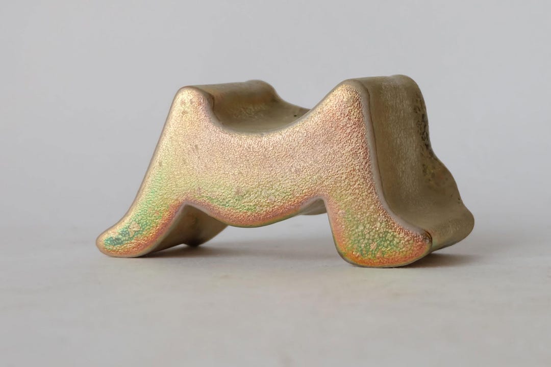 Mobach Utrecht - Gold Glazed Earthenware Advertising Object "m" - 100 ...