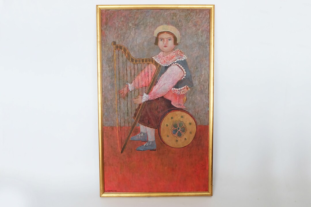 Lucyna Patalita (1955-) - Oil Painting on Canvas, Pastel - Girl in ...