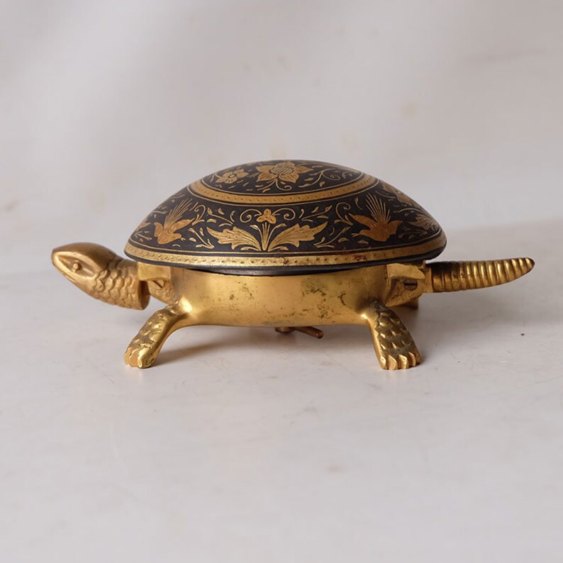 Boj Eibar Espana Vintage Brass Turtle Counter Wind up Desk - Etsy