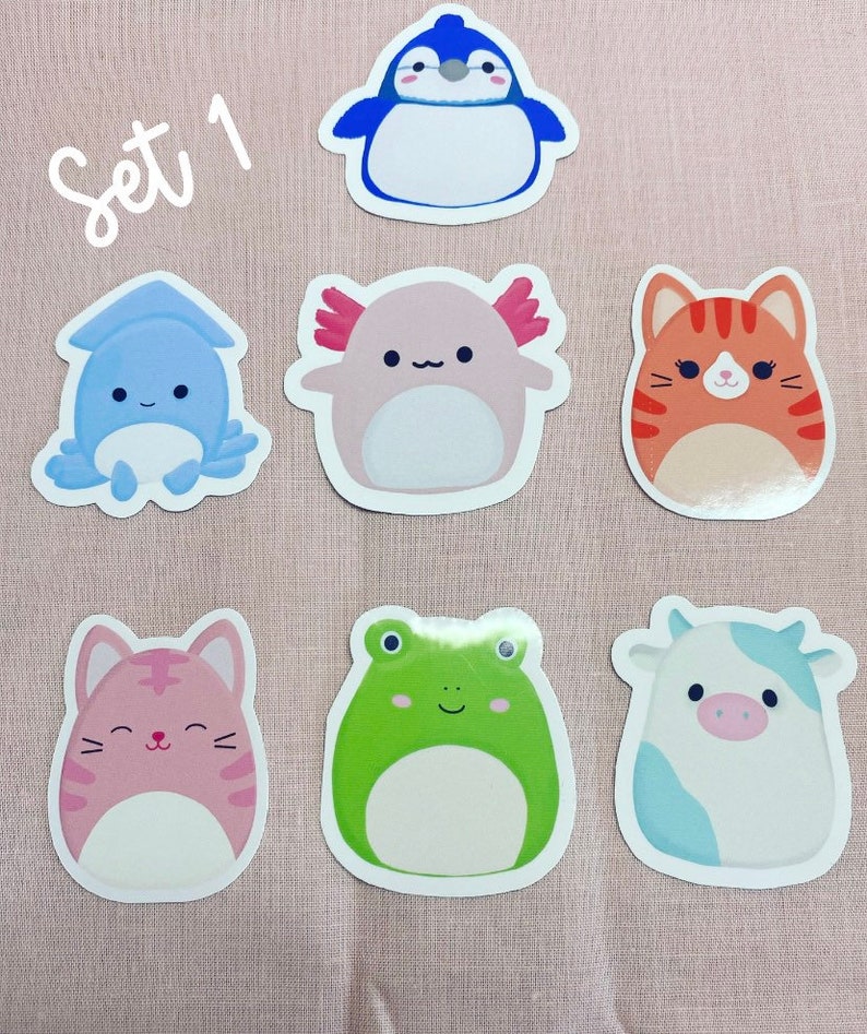 Squishmallows Stickers / Set of Squishmallow Stickers - Etsy