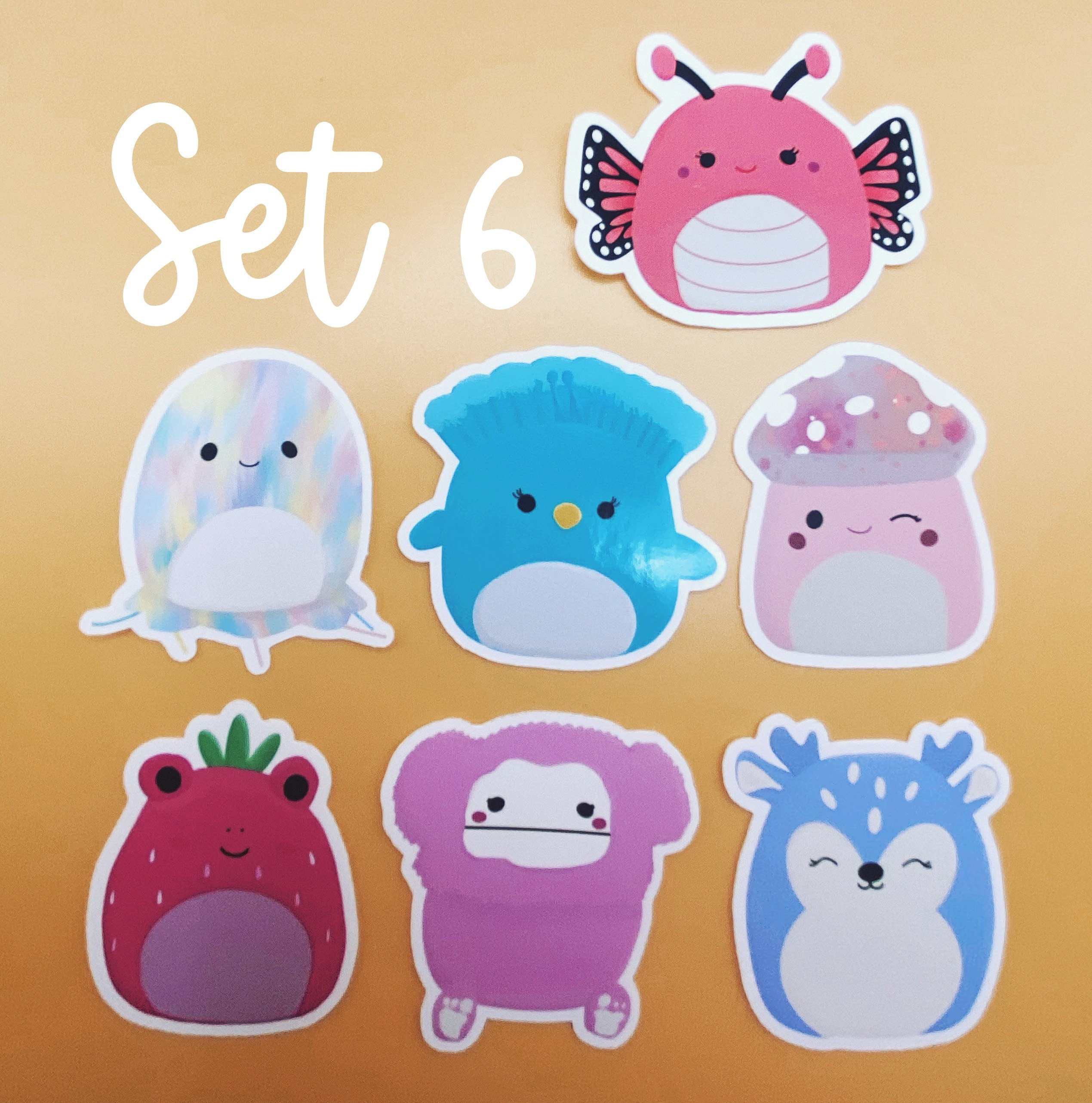 New More Squishmallows Stickers / Set of Squishmallow Stickers - Etsy