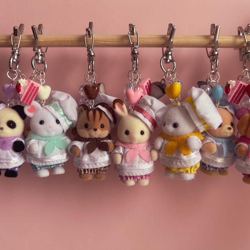 Sylvanian Families Keychain - Etsy UK