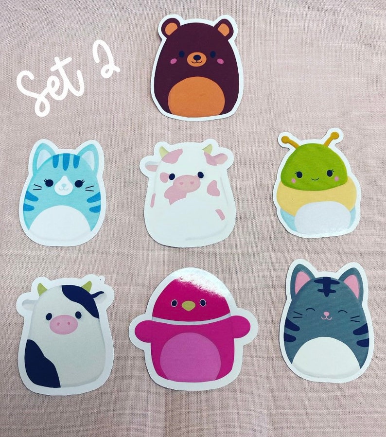 Squishmallows Stickers / Set of Squishmallow Stickers - Etsy