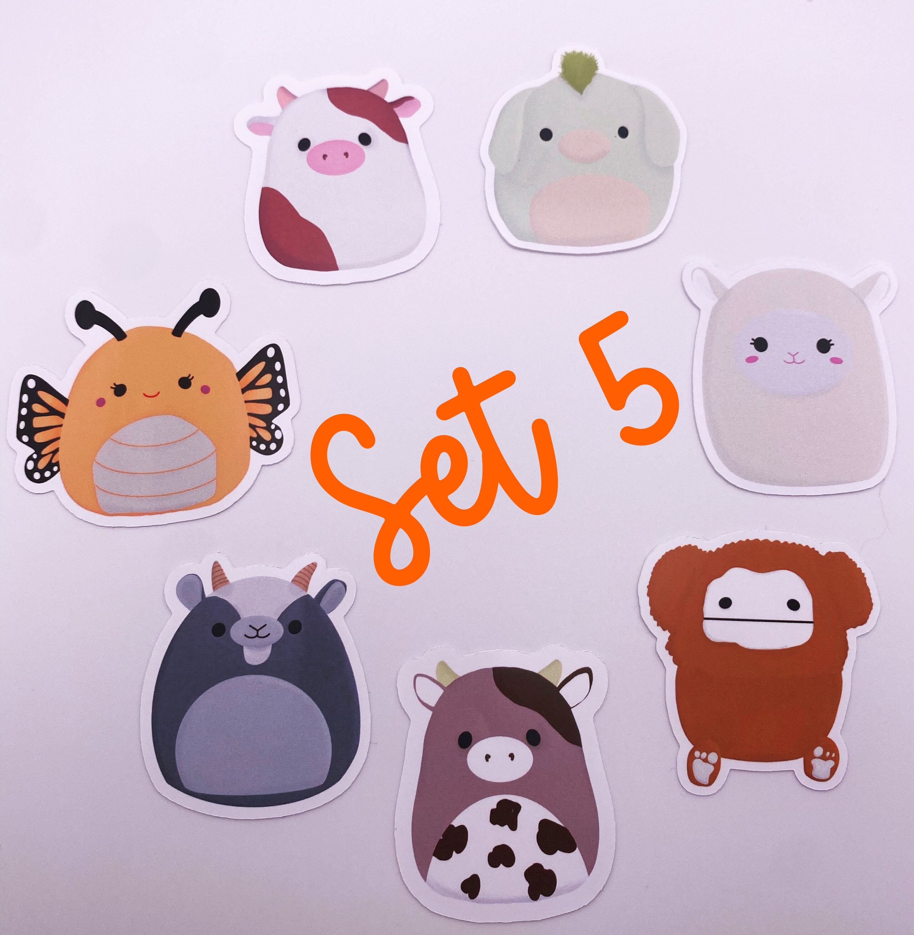 New More Squishmallows Stickers / Set of Squishmallow Stickers - Etsy