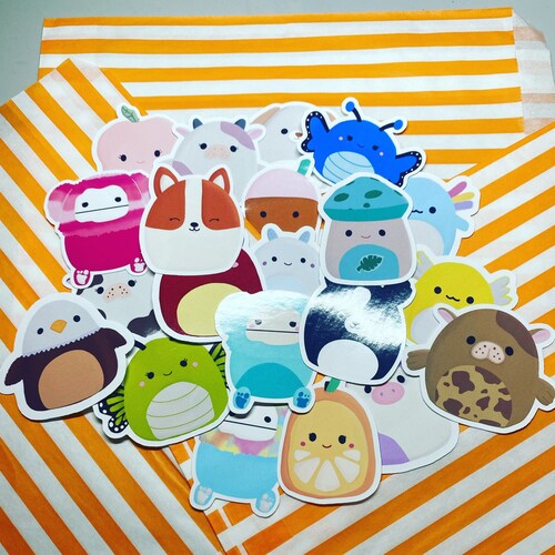 Squishmallows Stickers / Set of Squishmallow Stickers - Etsy