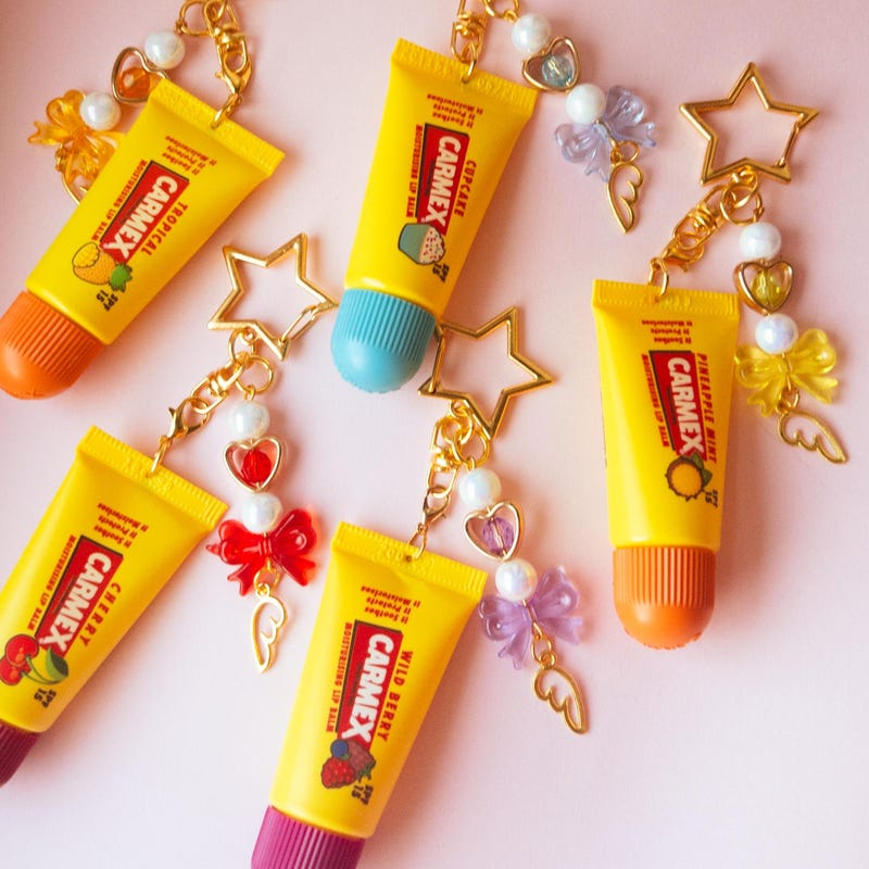 Cute Lip Gloss Keychain - Etsy UK