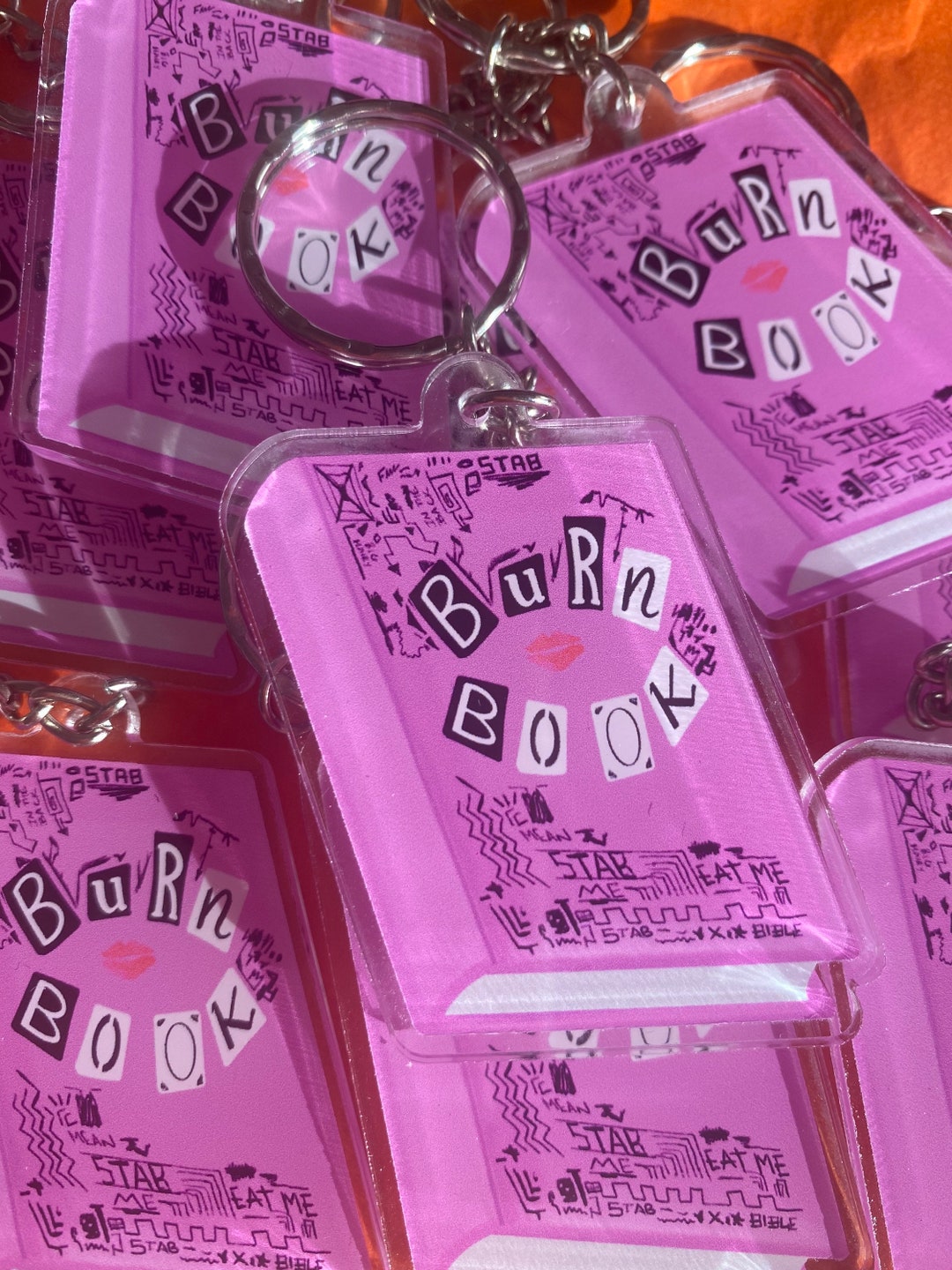 Mean Girls Keychain / Burn Book Keychain / Mean Girls / Burn Book ...