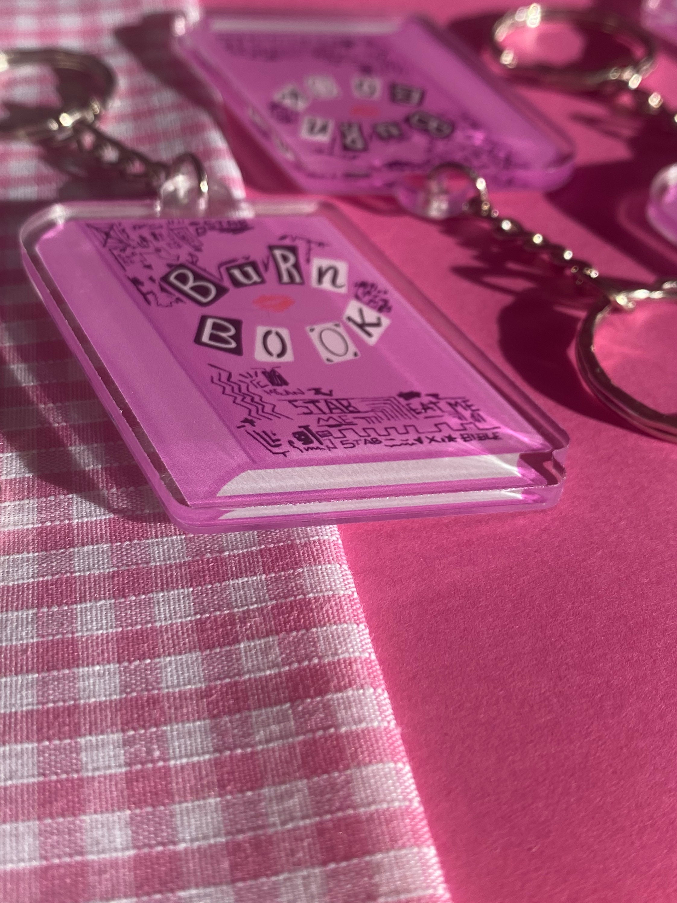 Mean Girls Keychain / Burn Book Keychain / Mean Girls / Burn - Etsy UK