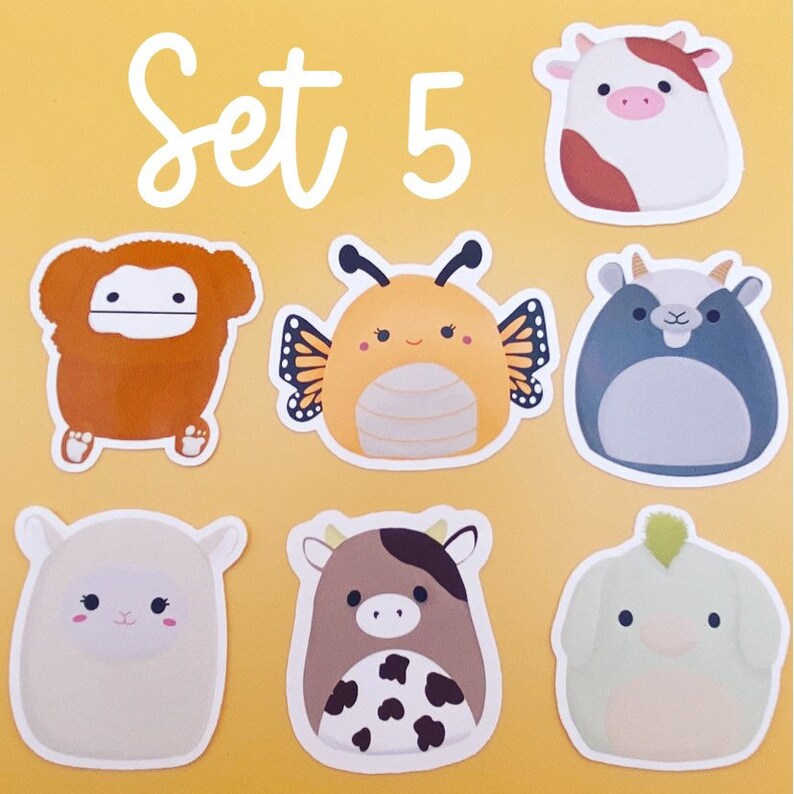 Squishmallow Sticker Collection / 42 Squishmallow Stickers - Etsy