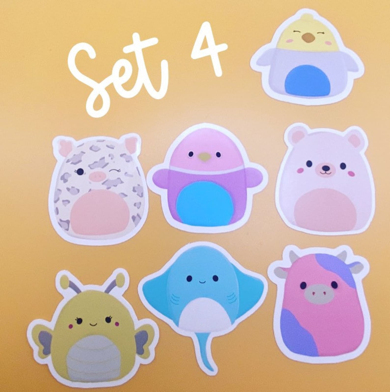 New More Squishmallows Stickers / Set of Squishmallow Stickers - Etsy