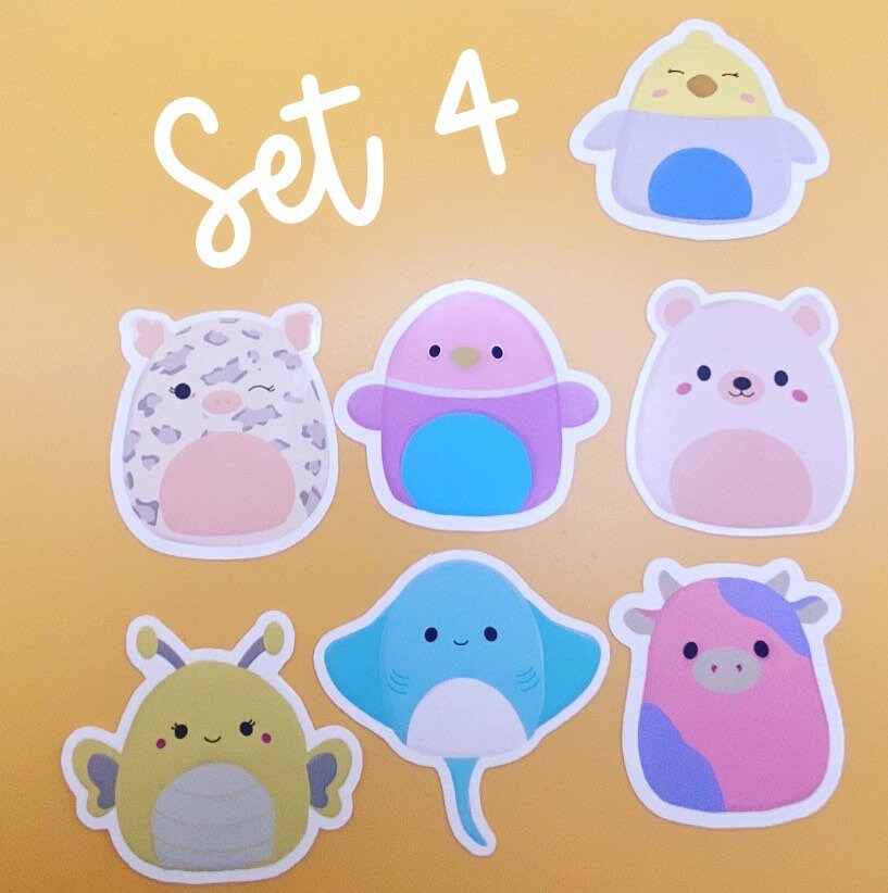 New More Squishmallows Stickers / Set of Squishmallow Stickers - Etsy