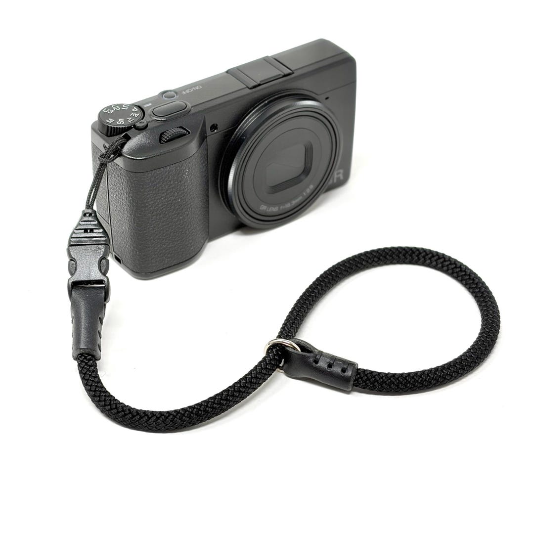 CORDY Rope & Leather Camera Wrist Strap With Optech Mini QD Loop ...