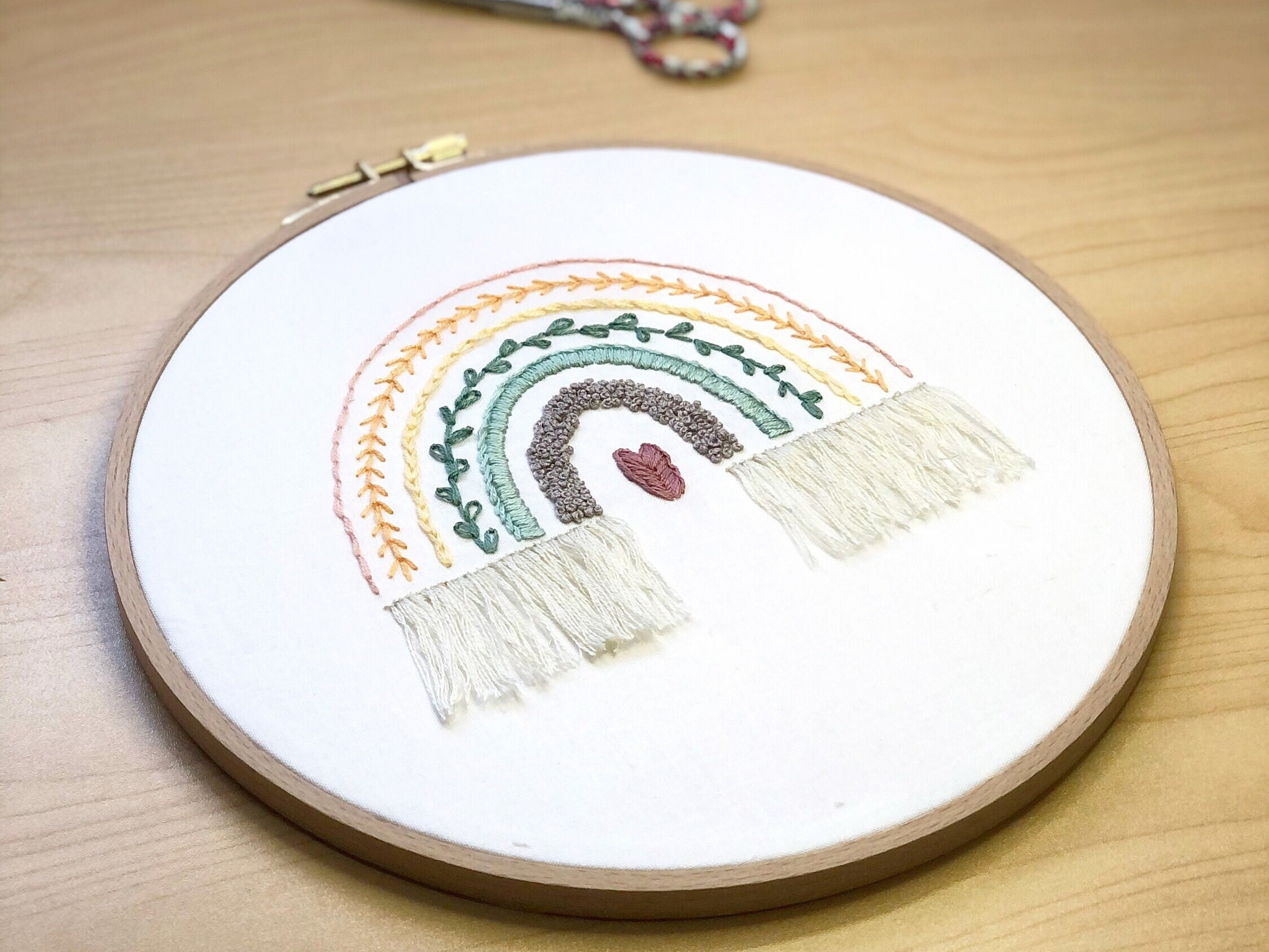 Rainbow Sampler - Embroidery Pattern (PDF + Video Tutorial) - Etsy