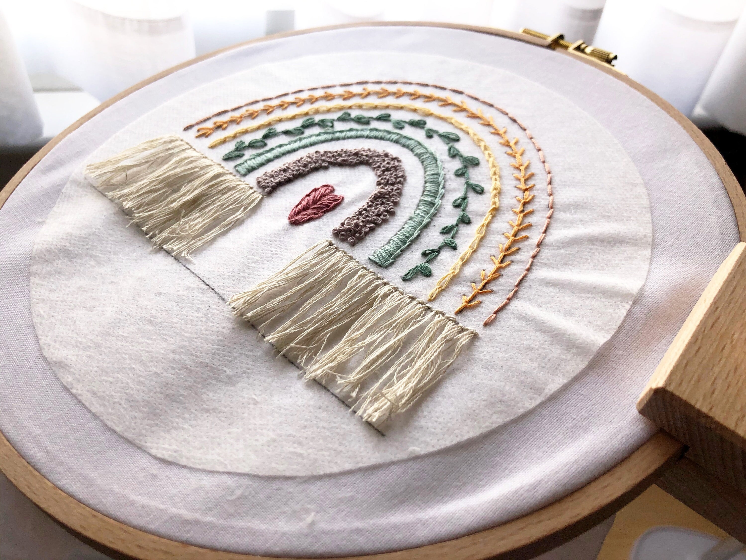 Rainbow Sampler - Embroidery Pattern (PDF + Video Tutorial) - Etsy