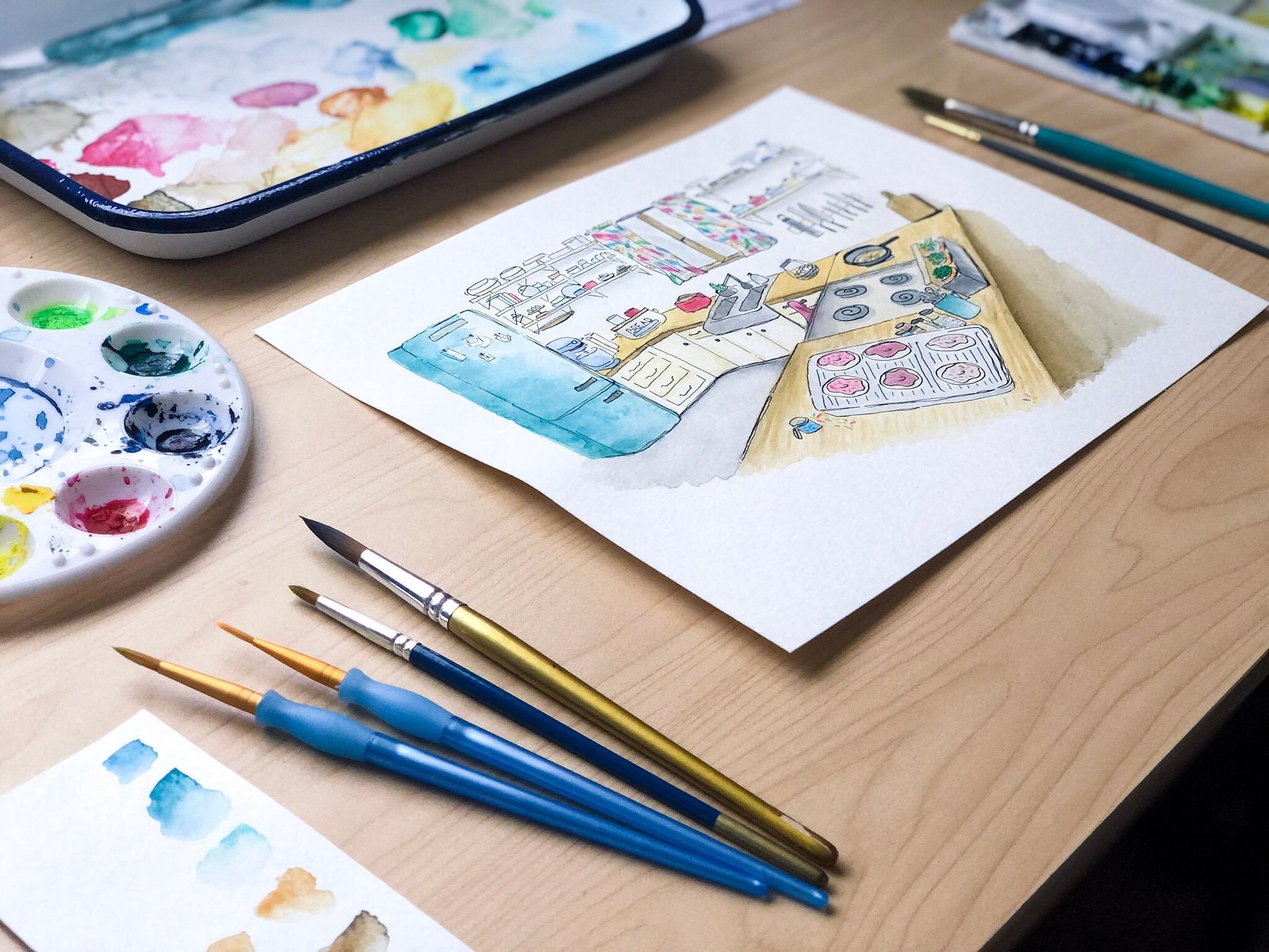 Molly's Sweet Kitchen Art Print - Etsy