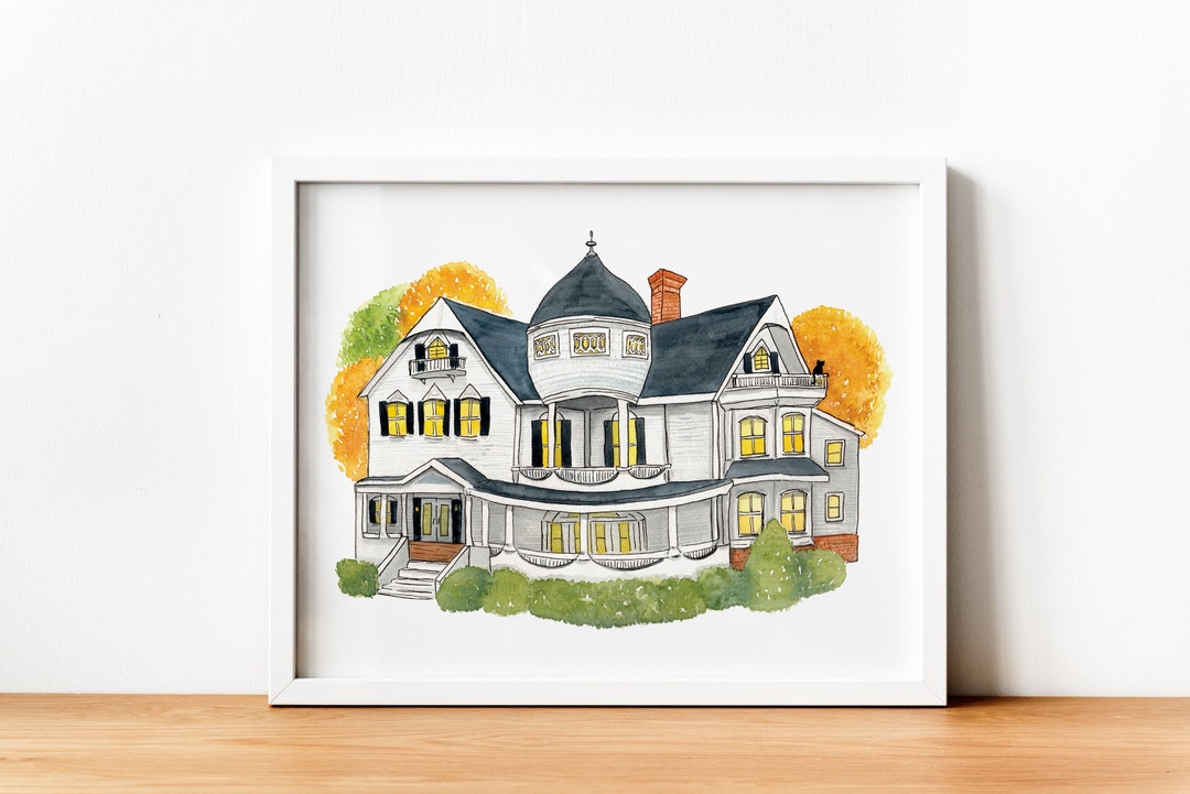 Sabrina Spellman Manor - Art Print - Etsy