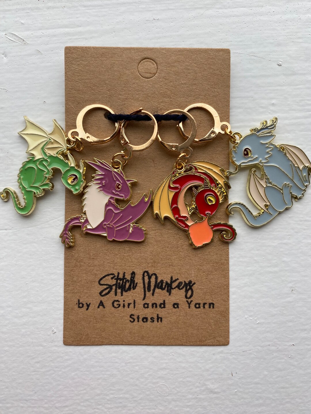 Dragon Tamer, Fantasy Stitch Markers/progress Keepers - Etsy