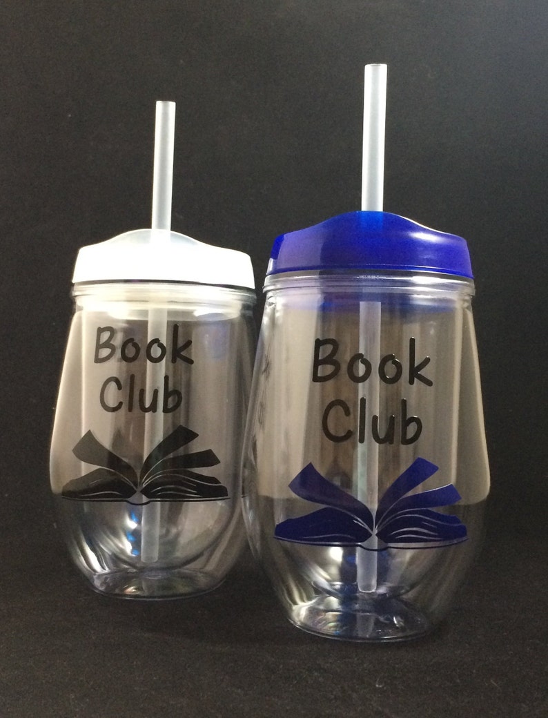 Book Club Wine Glass Book Club Christmas T Plastic Wine Etsy