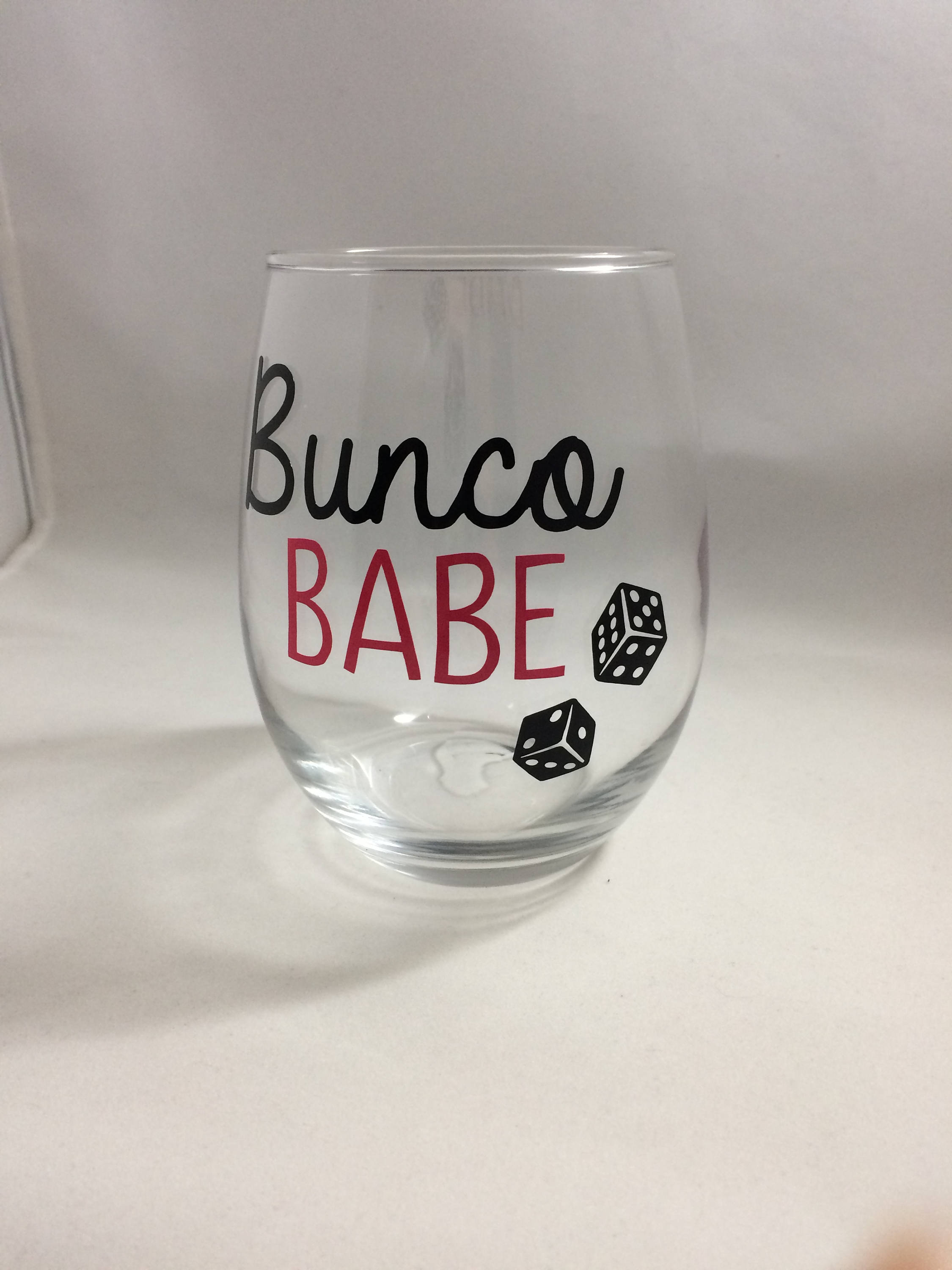 Bunco Babe Wine Glass Bunco T Dice Stemless Wine Glass Etsy