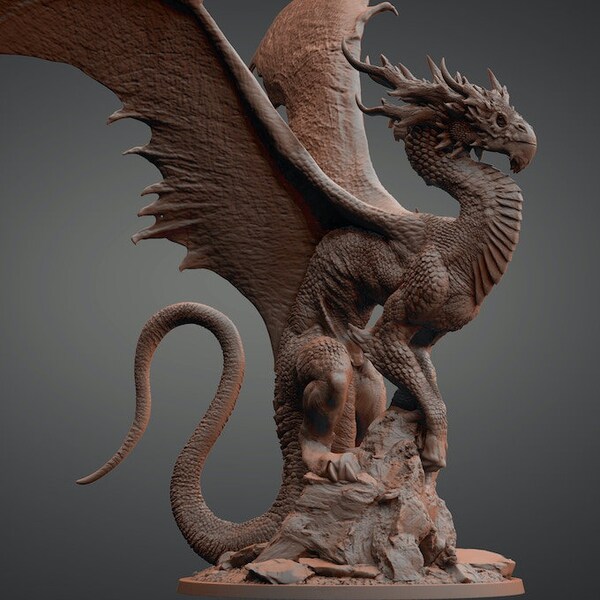Miniature Forest Dragon - Etsy