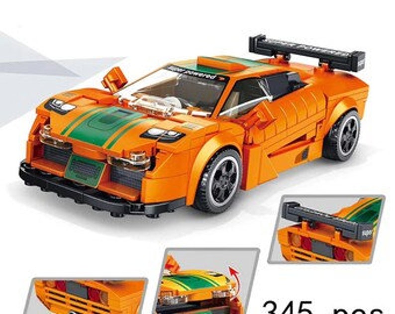 DIY Make Your Own Car Building Brick Block Race Car Set 336pcs - Etsy
