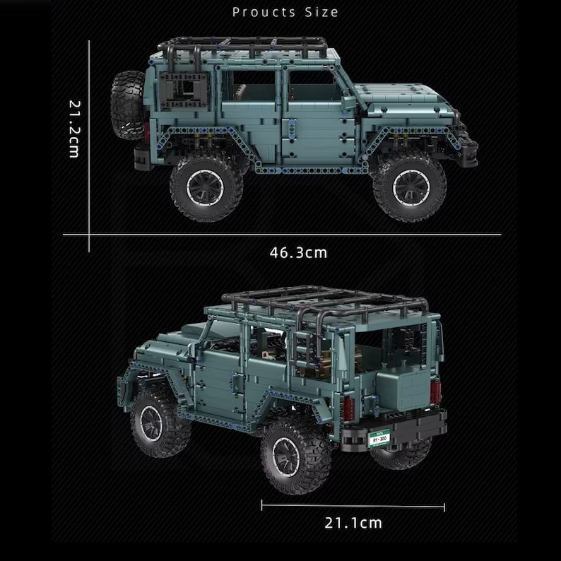 Off Road Adventure Vehicle Building Block Model Kit 2627pcs DIY Model ...