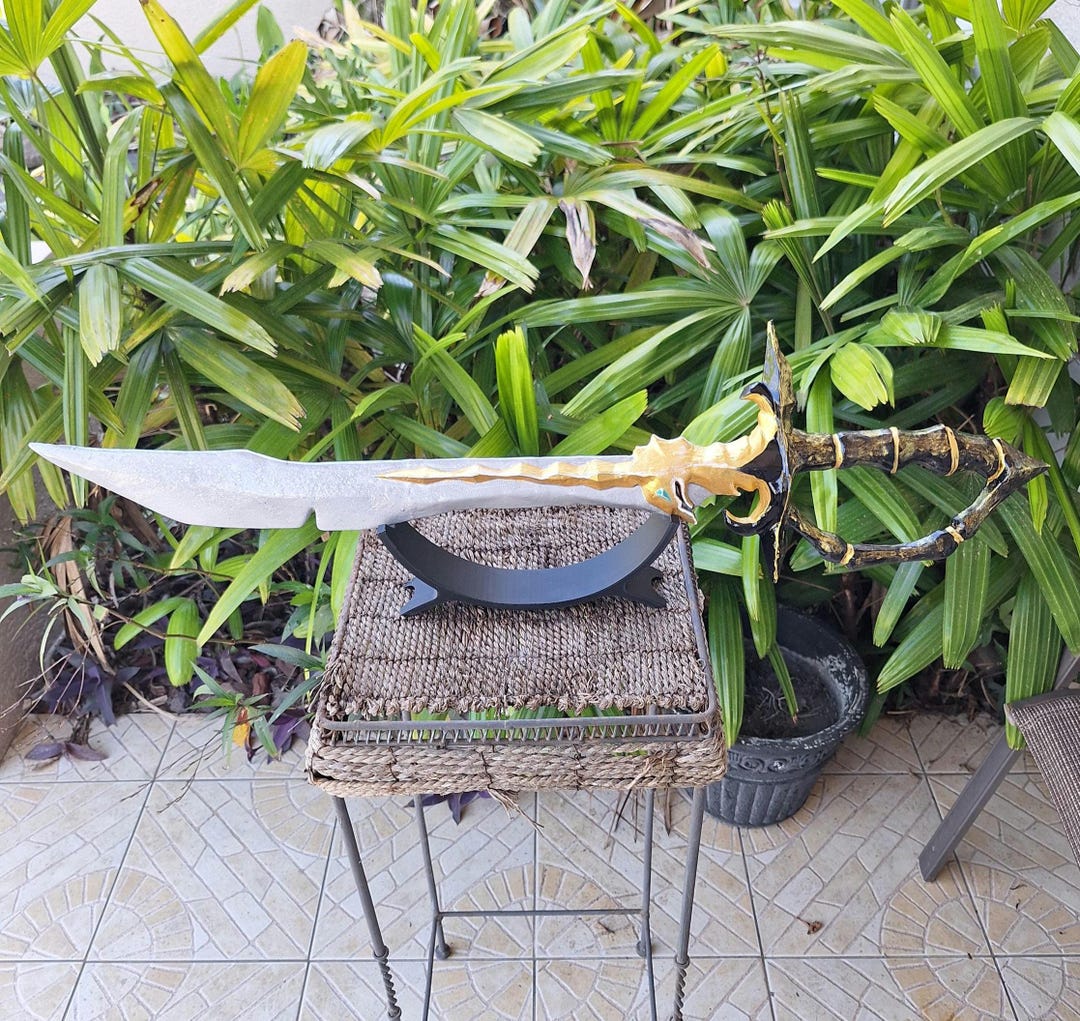 Sea of Thieves Ferryman Cutlass Sword 3D Printed Prop 29inches - Silver ...