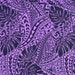 Purple Maile Monstera Tribal on Black Hawaiian Print Fabric Sold by the ...