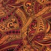 Maroon Orange Black Tribal Hawaiian Print - Etsy
