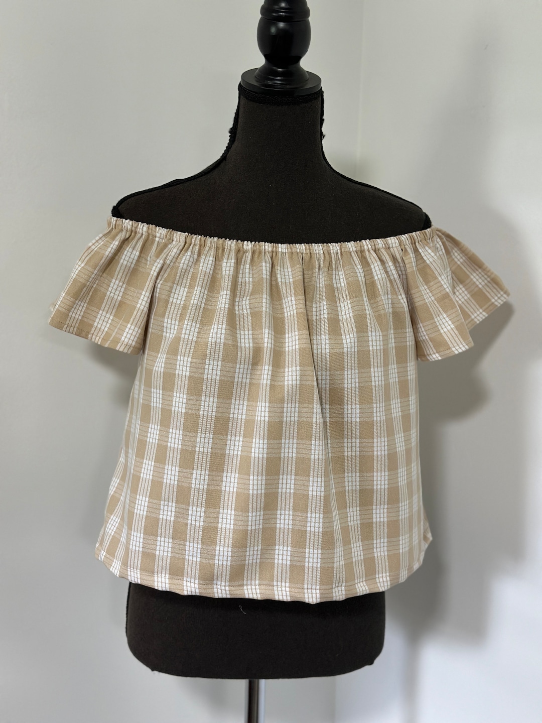 Paniolo Western Wear Palaka off Shoulder Top/ Crop Top - Etsy